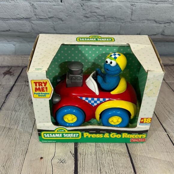 Sesame Street | Toys | Sesame Street Press And Go Racers Vintage Cookie ...